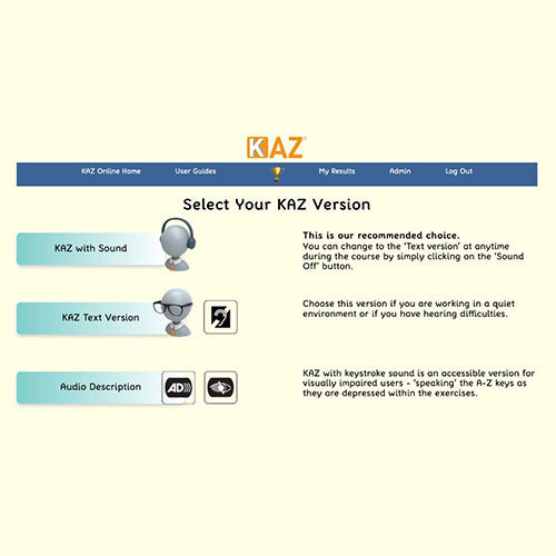 KAZ Type | Westminster Technologies