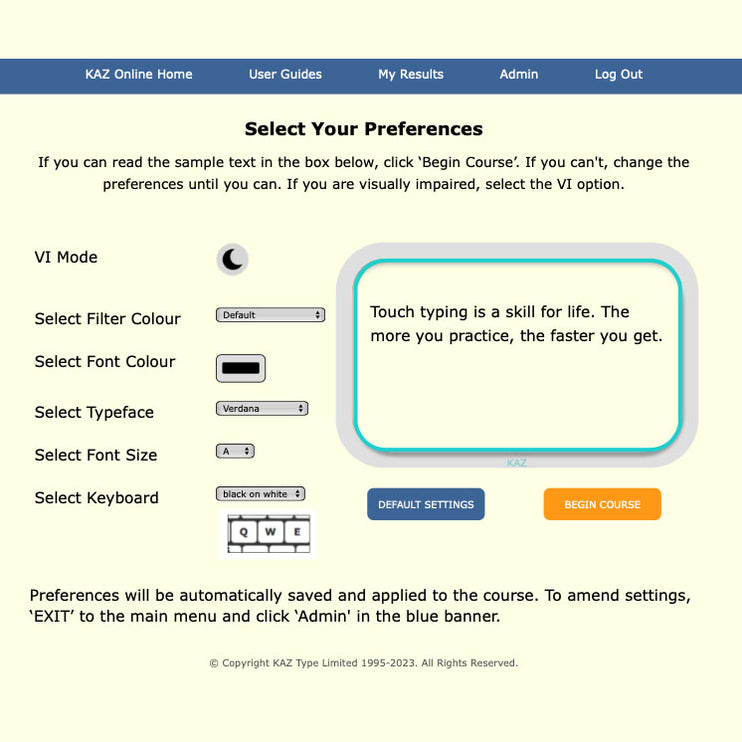 KAZ Type | Westminster Technologies